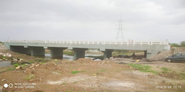 High Level Bridge Minor Bridge on River Nyari, Rajkot, Gujarat, India ...